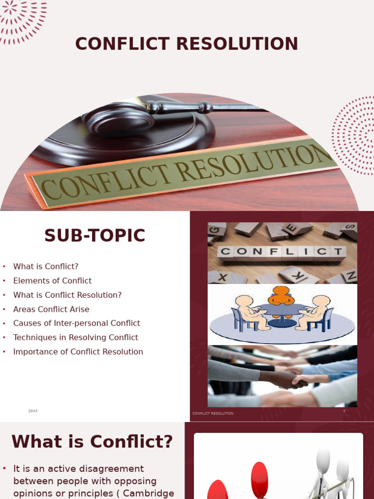 Effective Conflict Resolution Techniques | PDF | Conflict Resolution ...