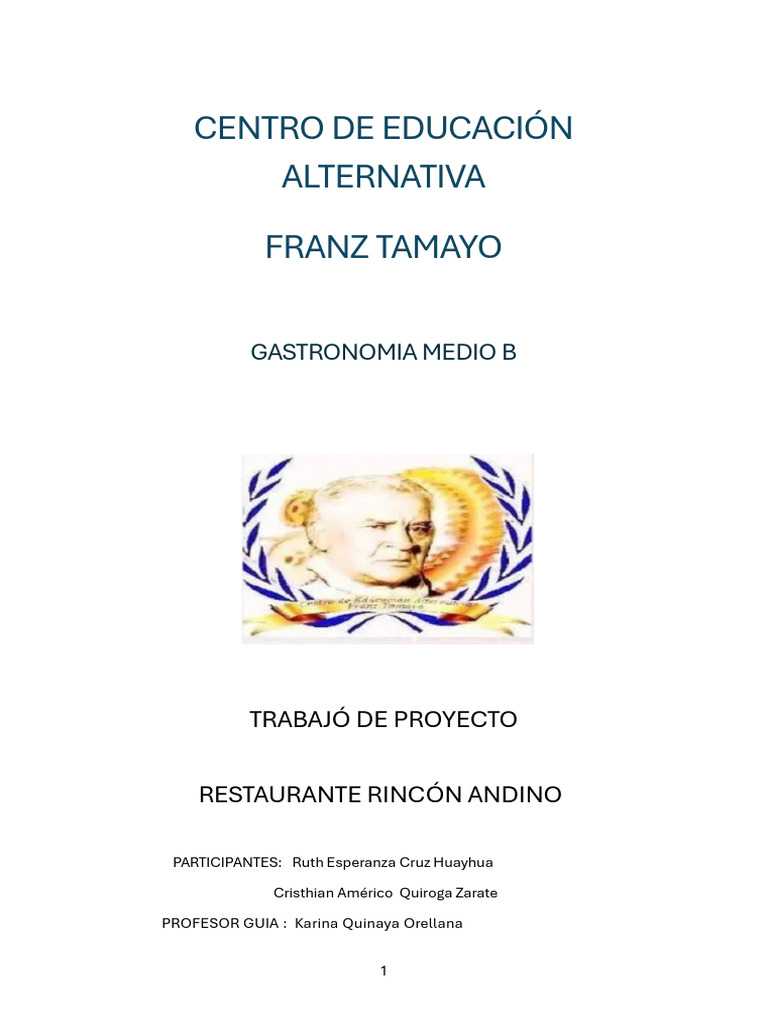 Cristhian Ultimo 2 | PDF | Cocina | Negocios