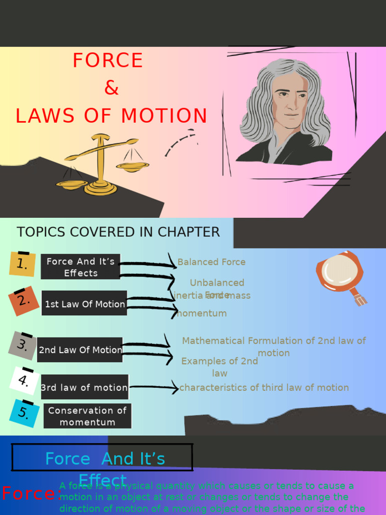 Force & Laws of Motion | PDF