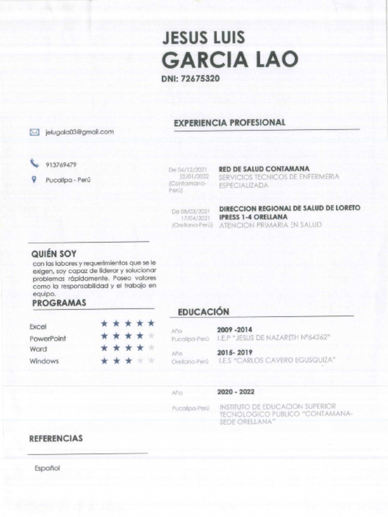 CV Jesus - Compressed (1) - Compressed | PDF