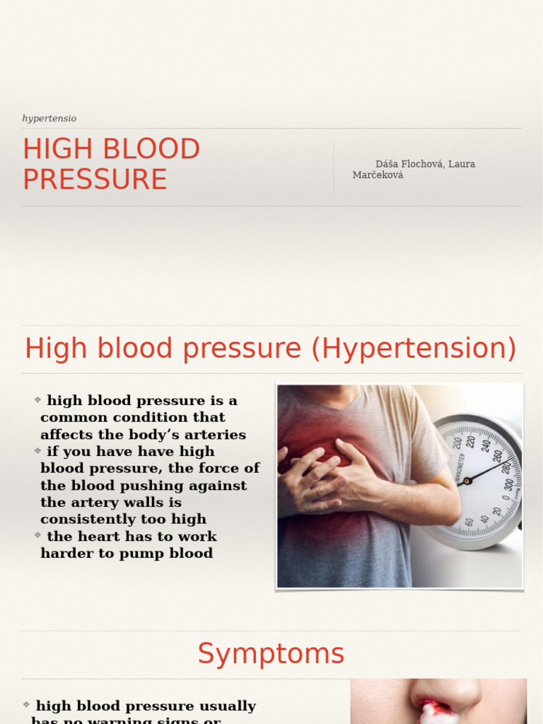 High Blood Pressure Powerpoint | PDF