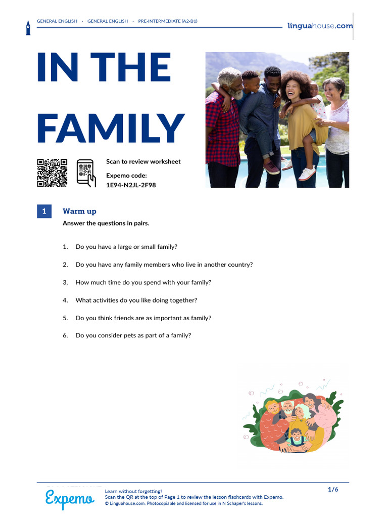in-the-family-british-english-student-A2-B1 | PDF