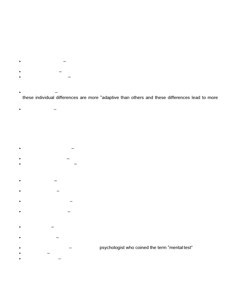 Psych Assessment Notes G | PDF