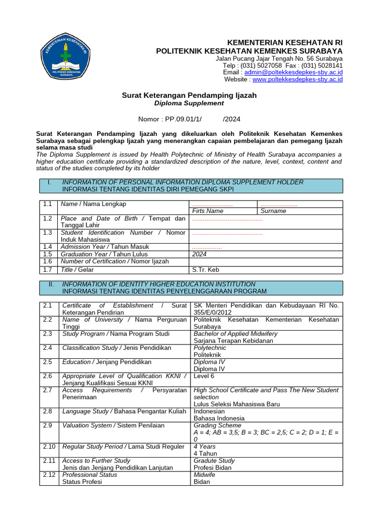 Format Skpi Fix 23-24 | PDF