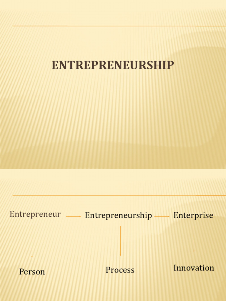 Concepts of Entrepreneurship | PDF