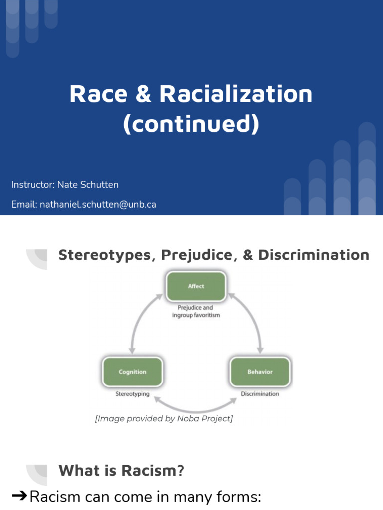Sociological Perspectives - Lecture 16 - Race & Racialization (Cont'd ...