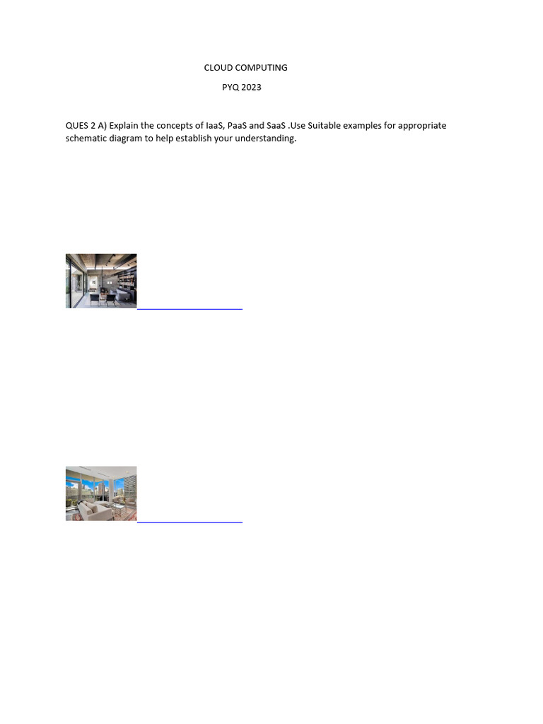 Cloud Computing 2023 Pyq | PDF