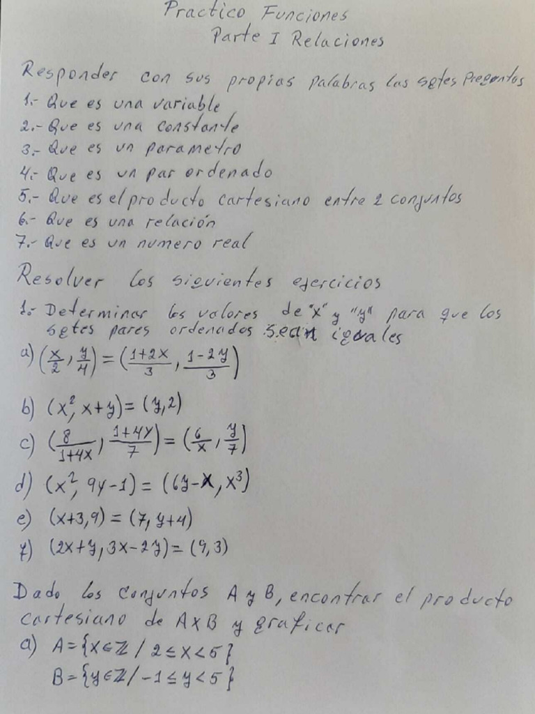 TP01 Funciones Parte I | PDF