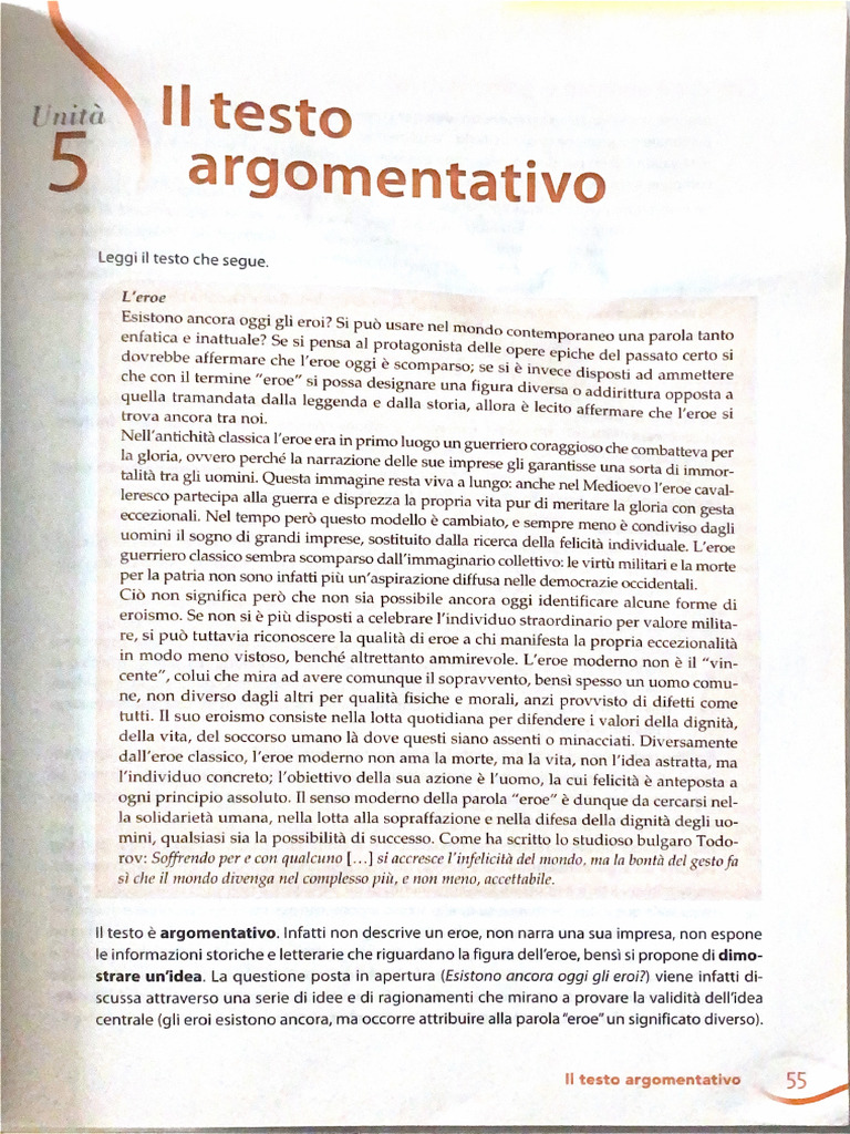 Testo Argomentativo | PDF