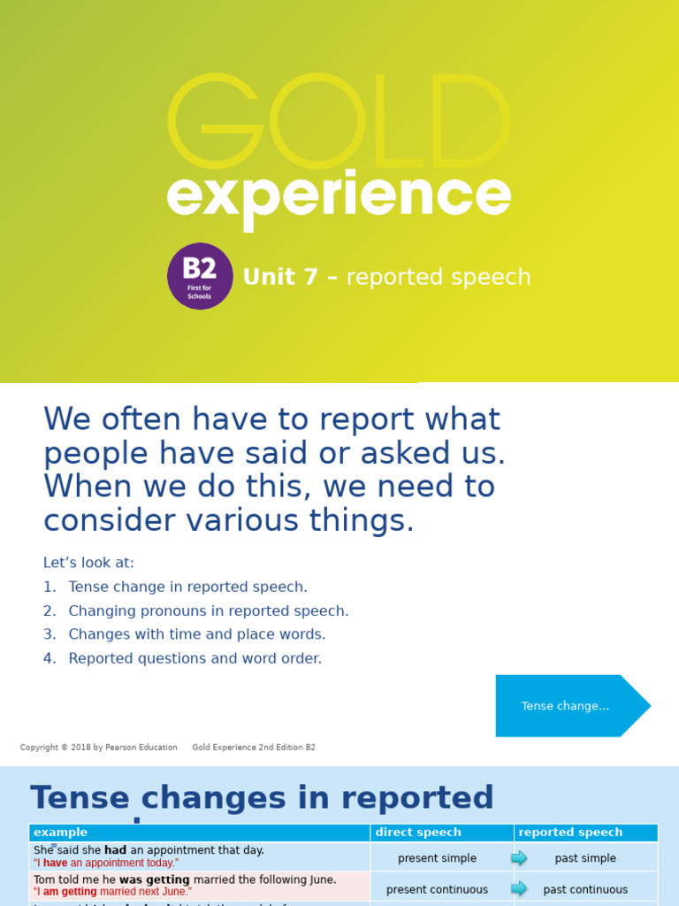 Gold Exp Grammar PPT B2 U7 1 | PDF