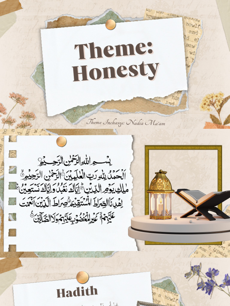 Theme - Honesty 1 | PDF