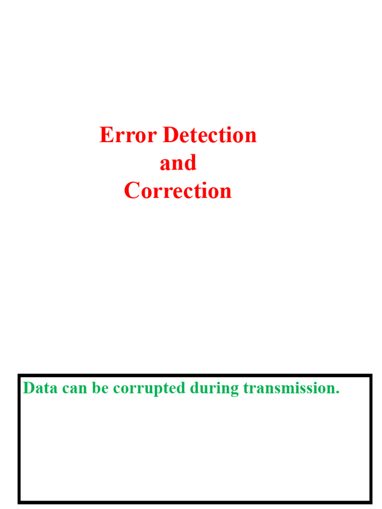 Error Detect and Correct | PDF