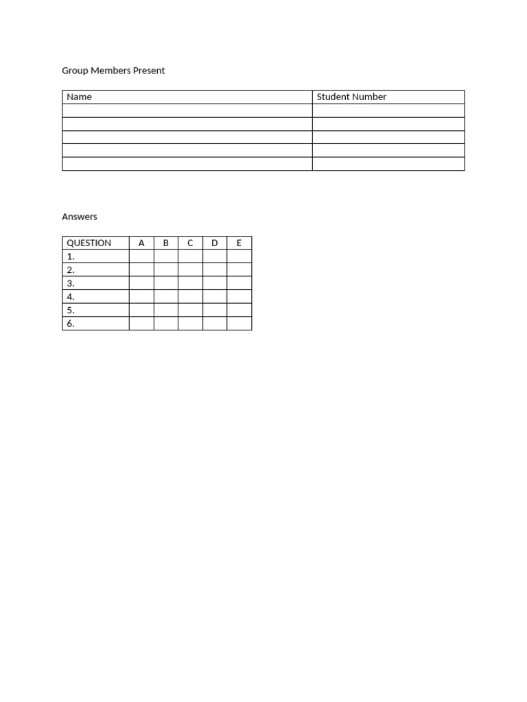 03- In-Class Answer Sheet | PDF