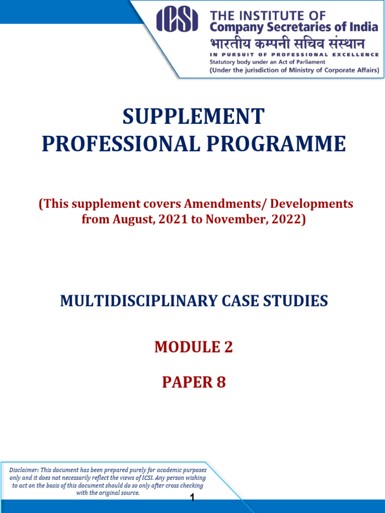 Paper8 Multidisciplinary Case Studies With Page Numbers LectureKart Iznqhq | PDF