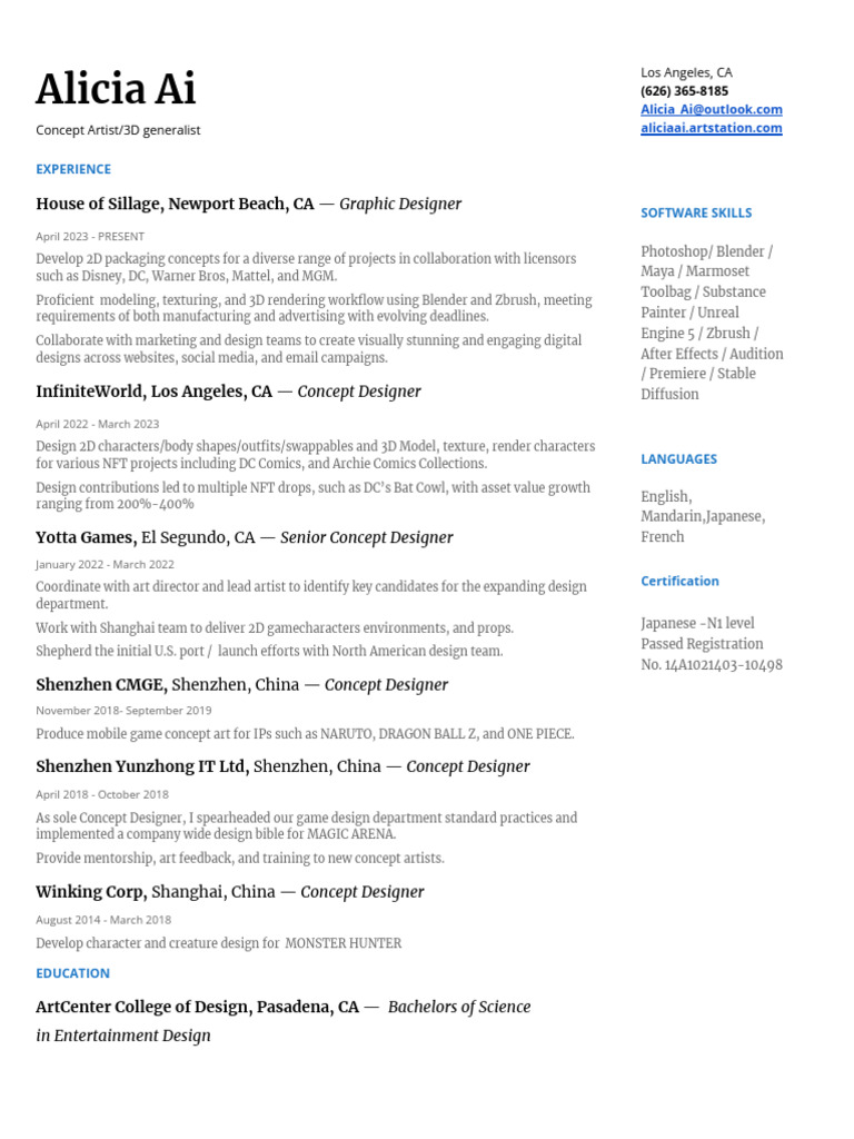 Alicia A Resume | PDF