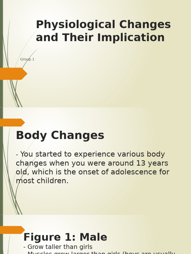 Physiological Changes and Their Implication | PDF | Puberty | Wellness