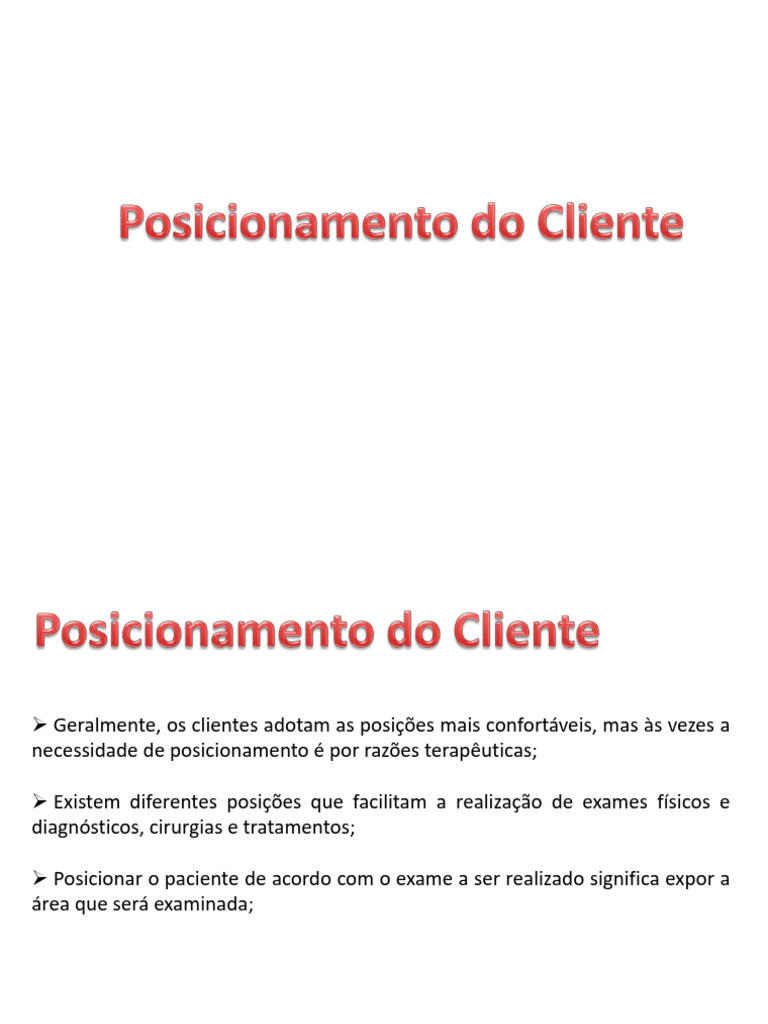 Posicionamento Do Paciente | PDF
