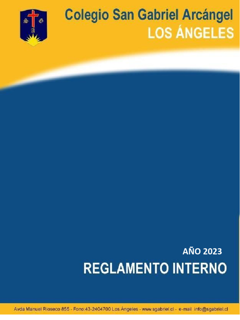 Reglamento Interno 2023 | PDF