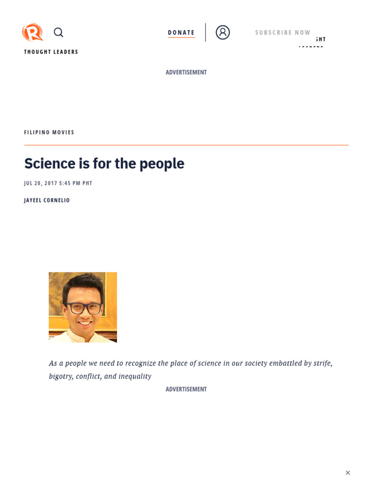 Science Is For The People | PDF