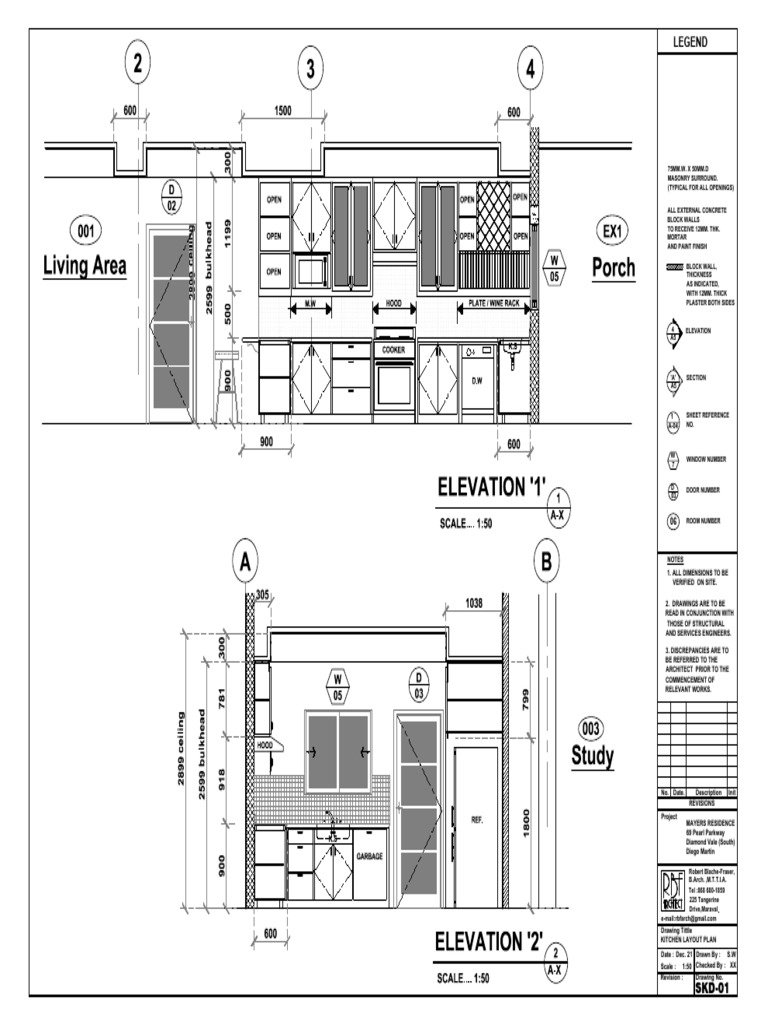 Ax-Kitch Elevation - A | PDF