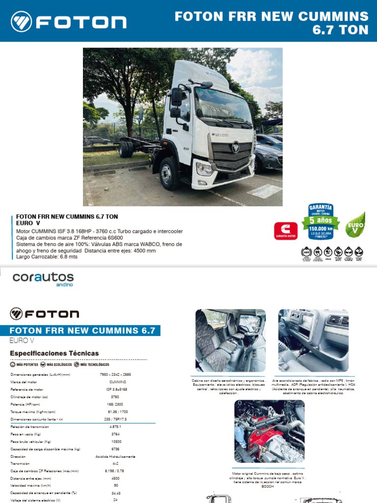 Foton FRR Premium | PDF