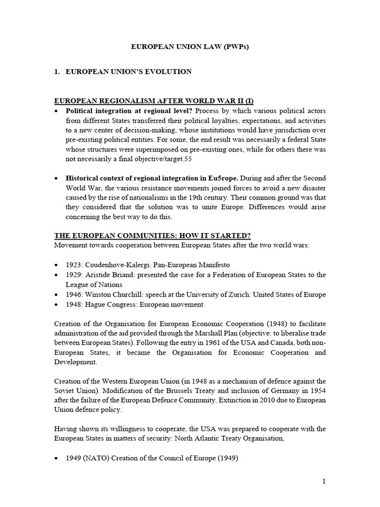 European Law | PDF