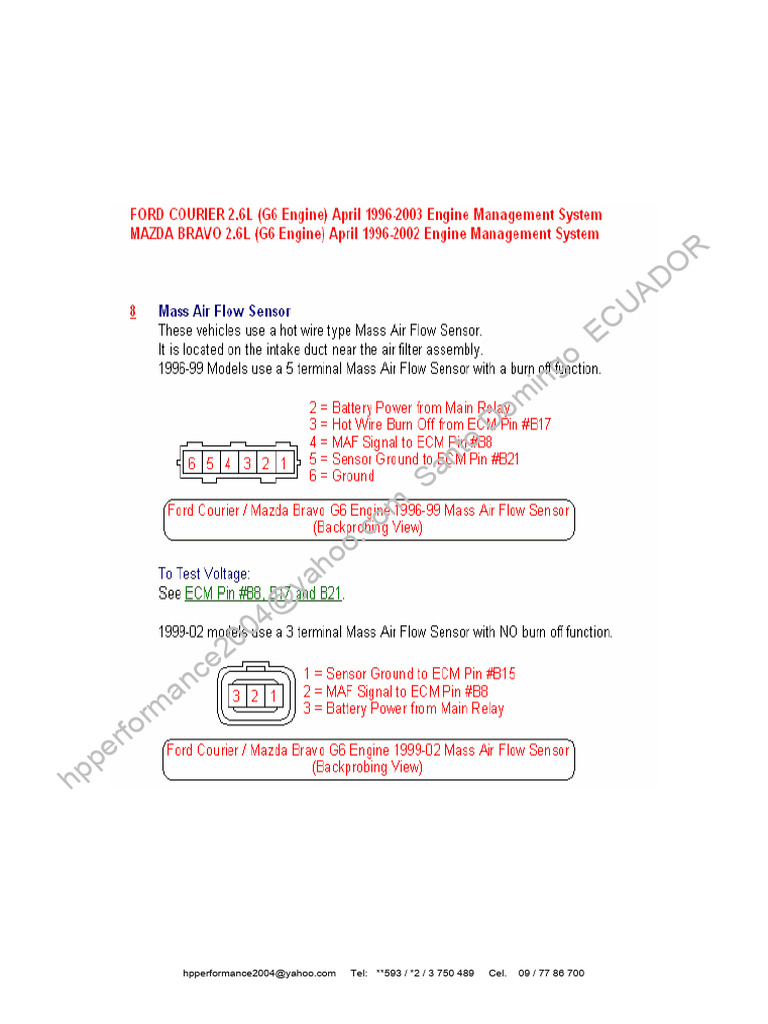 MAF Mazda 2600 | PDF