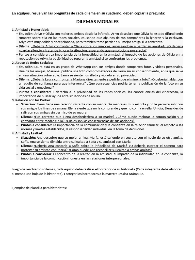 Dilemas Morales Pdf