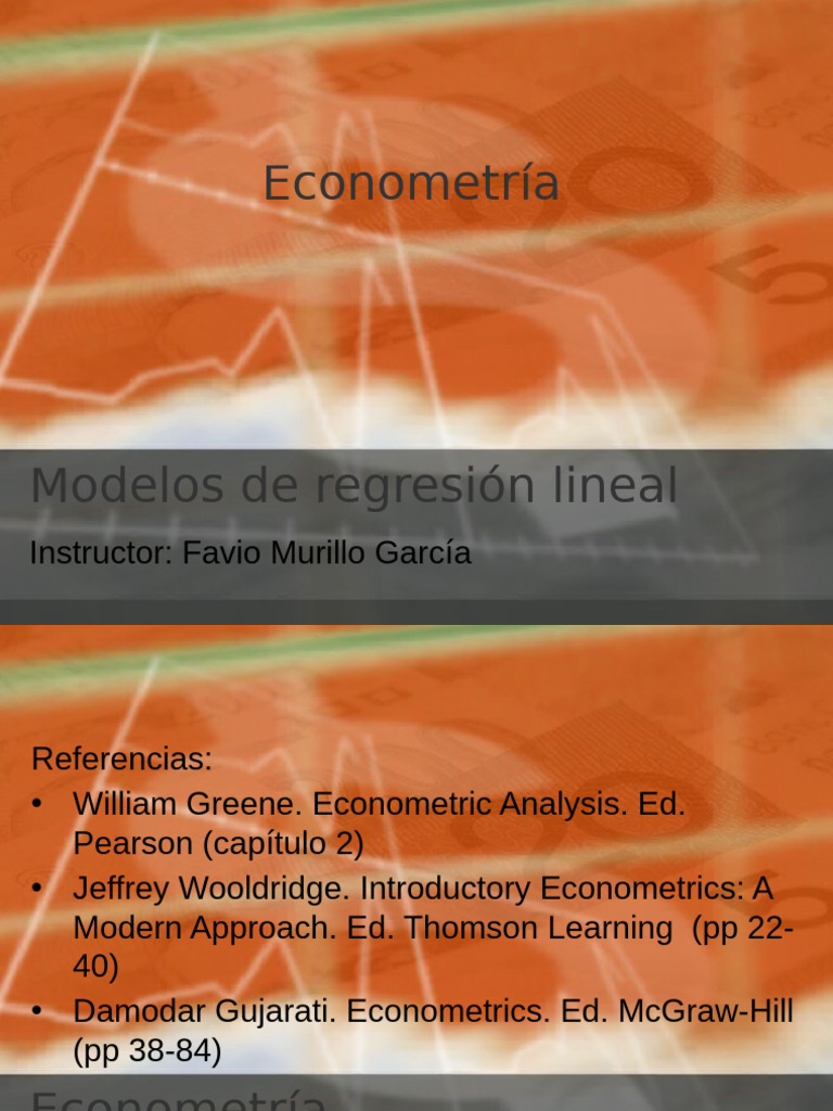 Econometria Modelo Regresion Lineal | PDF