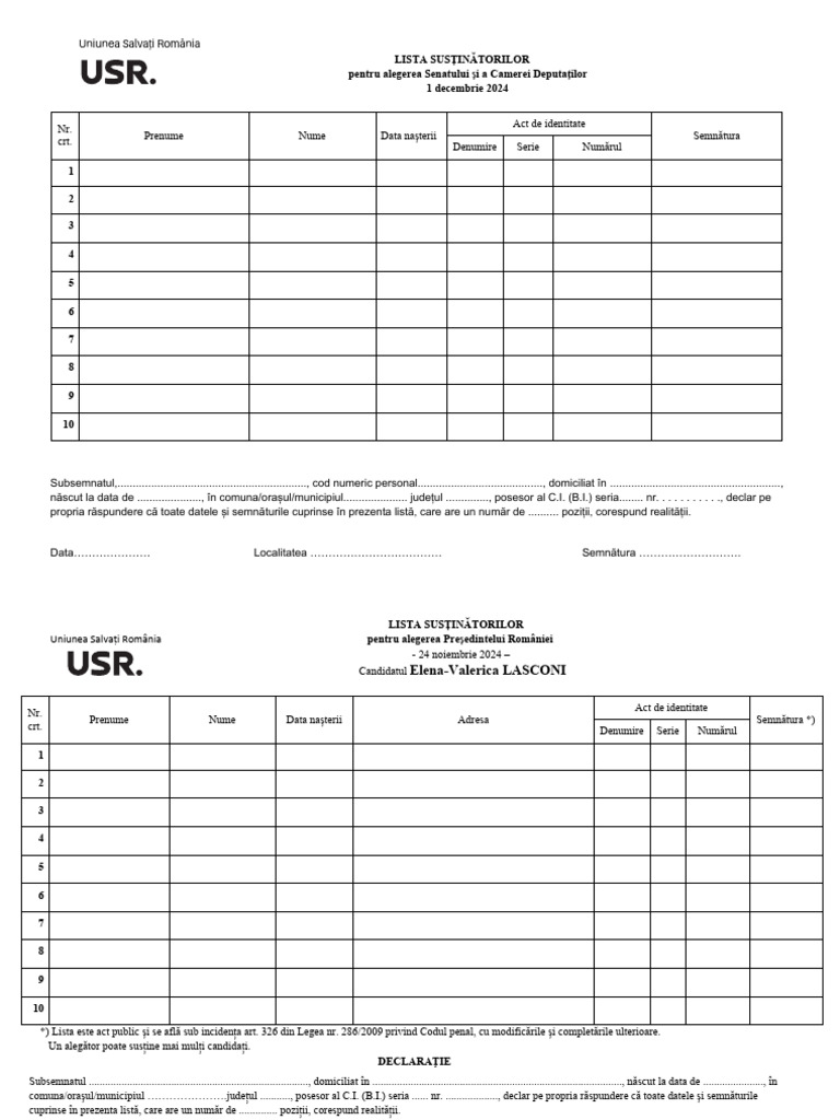 Tabel Semnaturi | PDF