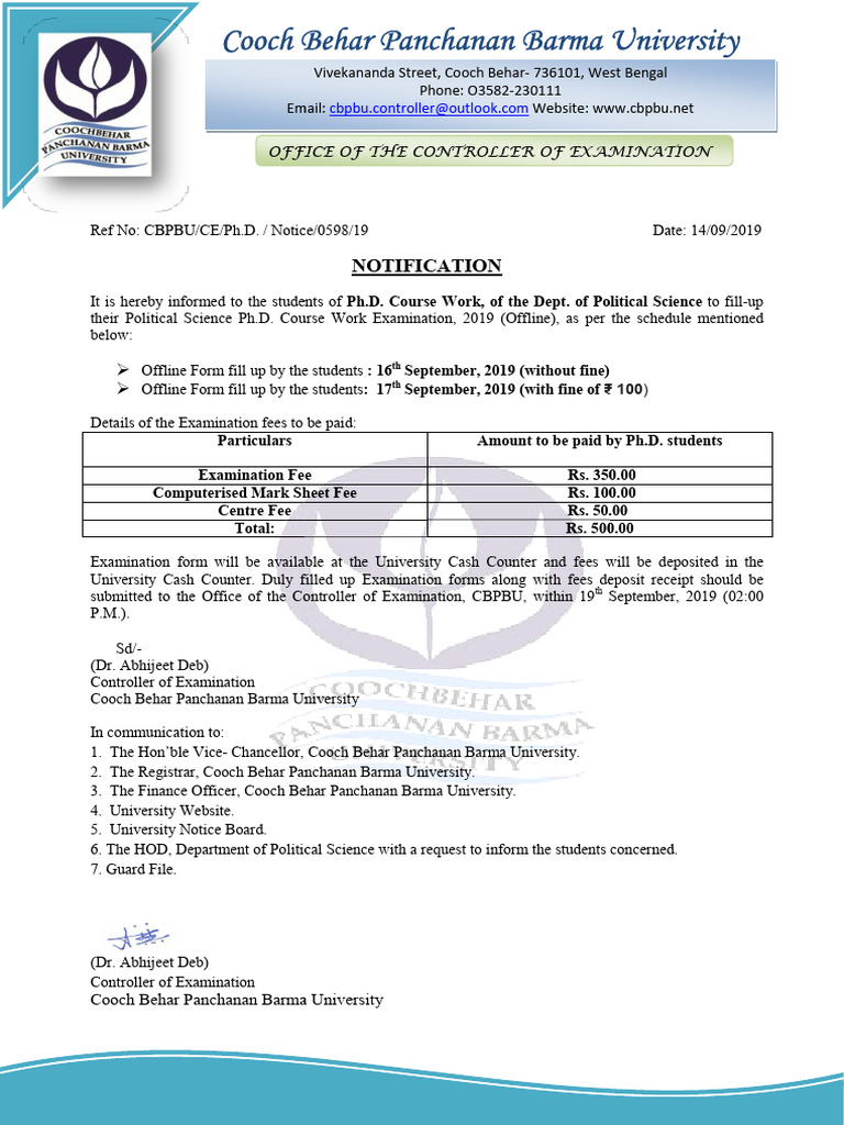 Cooch Behar Panchanan Barma University Cooch Behar Panchanan Barma University Cooch Behar ...