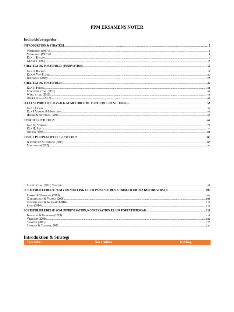 PPM Eksamens Doku | PDF