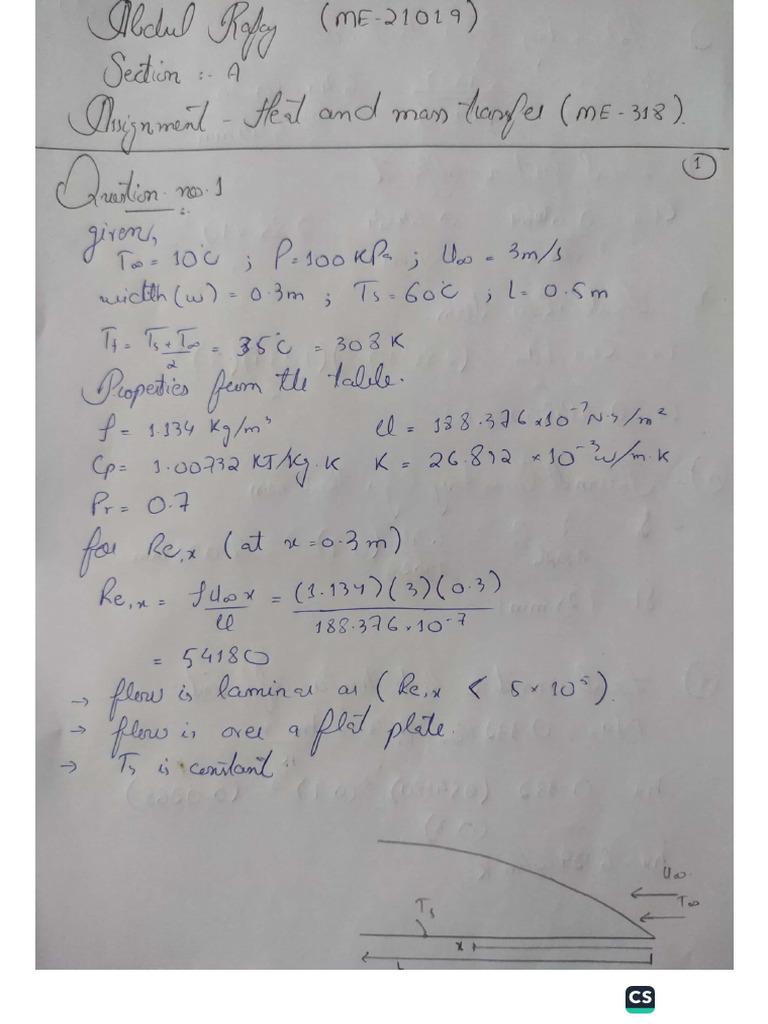 HMT Assignment | PDF