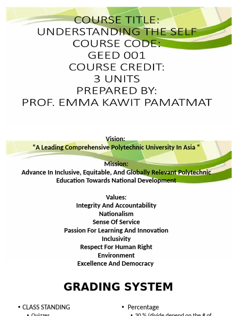 Understanding Self PPT 1 | PDF