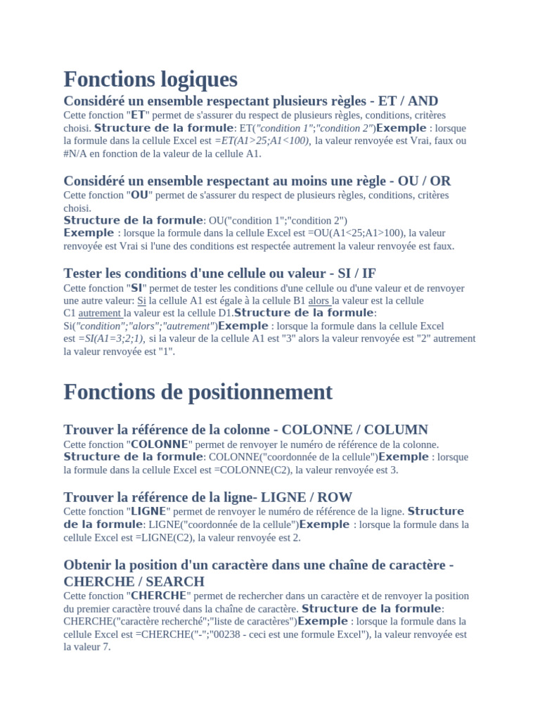 Fonctions Logiques | PDF