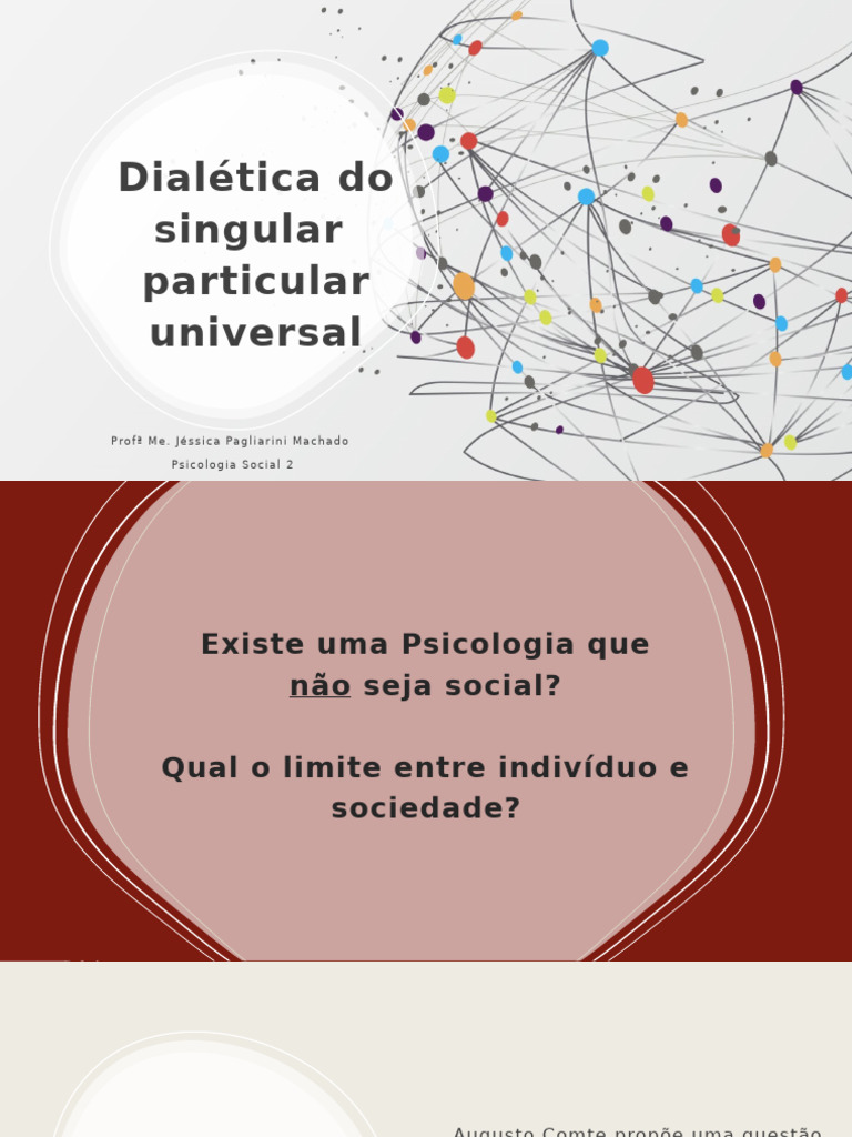 Dialética Singular Particular Universal | PDF