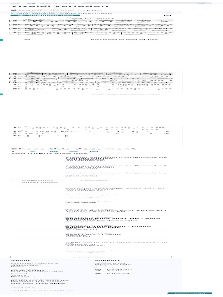 Vivaldi Variation PDF | PDF