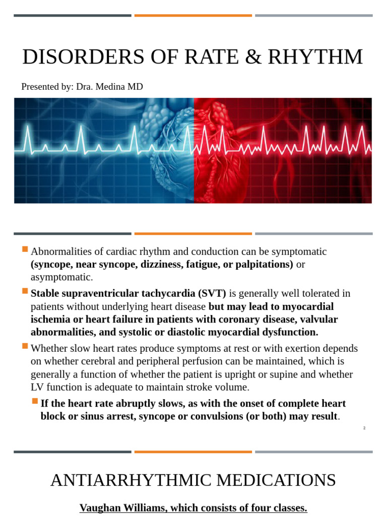 Disorders of Rate & Rhythm | PDF