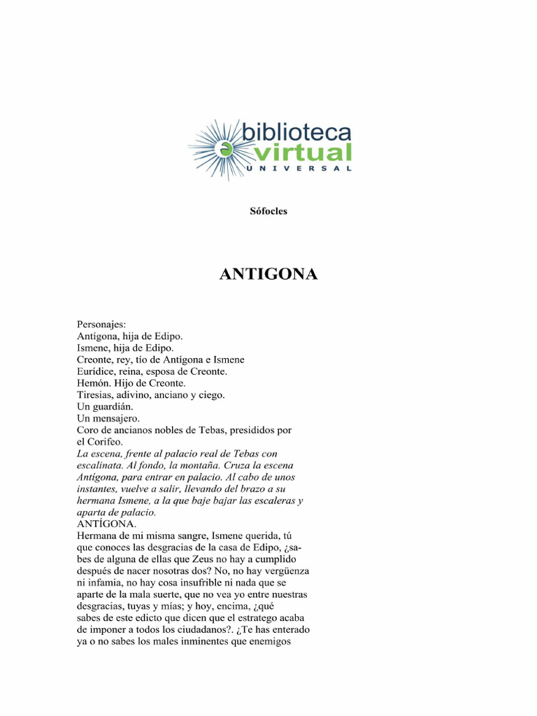 Antígona | PDF