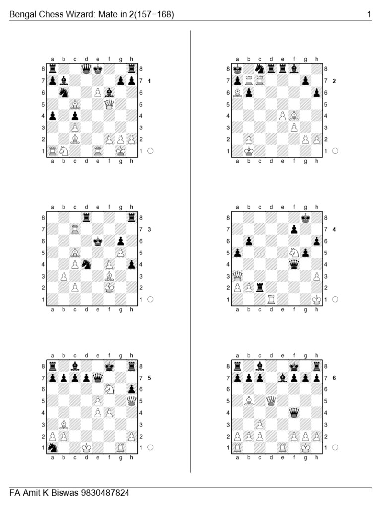 Mate in 2 (157-168) | PDF