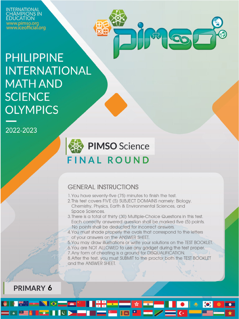 P6 - Pimso Science Final Round 2023 | PDF