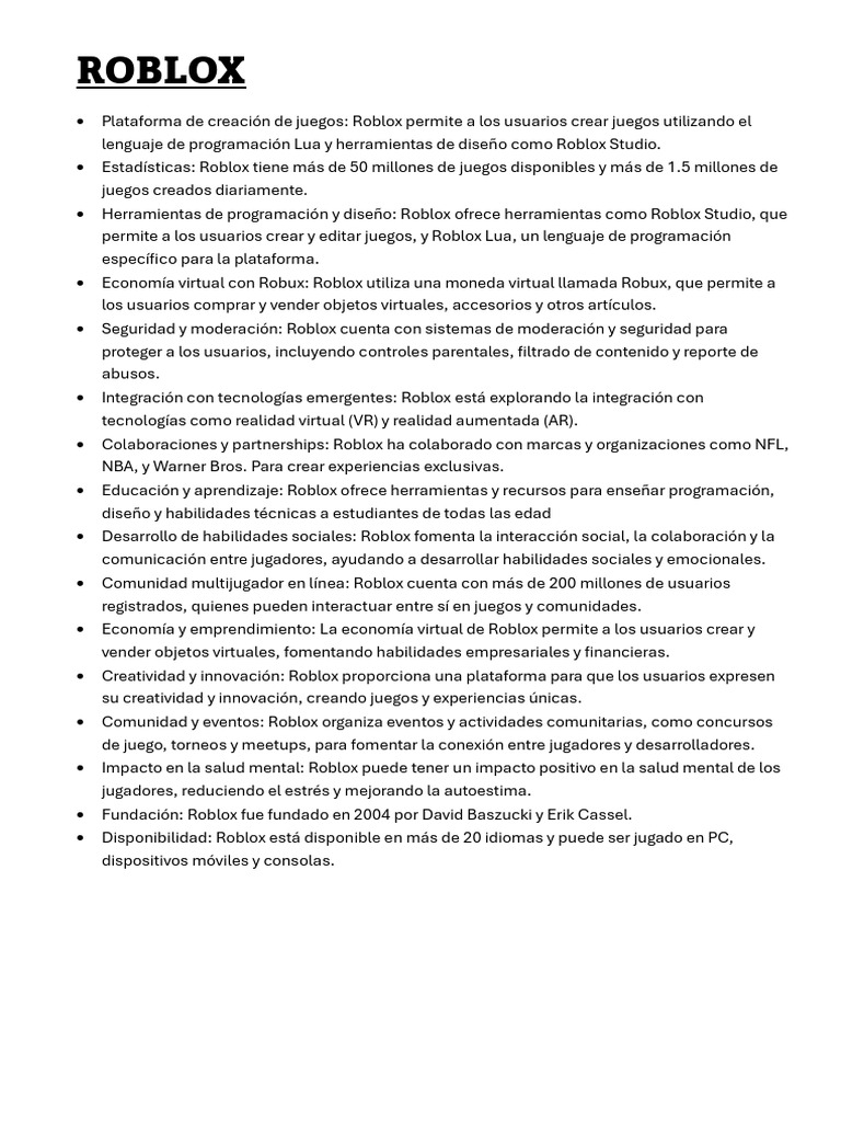 Roblox | PDF