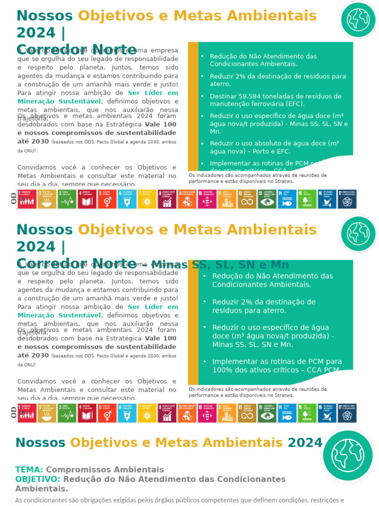 Objetivos e Metas Ambientnais - 2024 - CN - Rev.01 SS | PDF