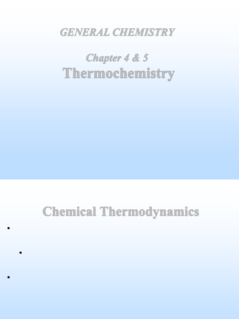 Chap45 Thermochemistry | PDF