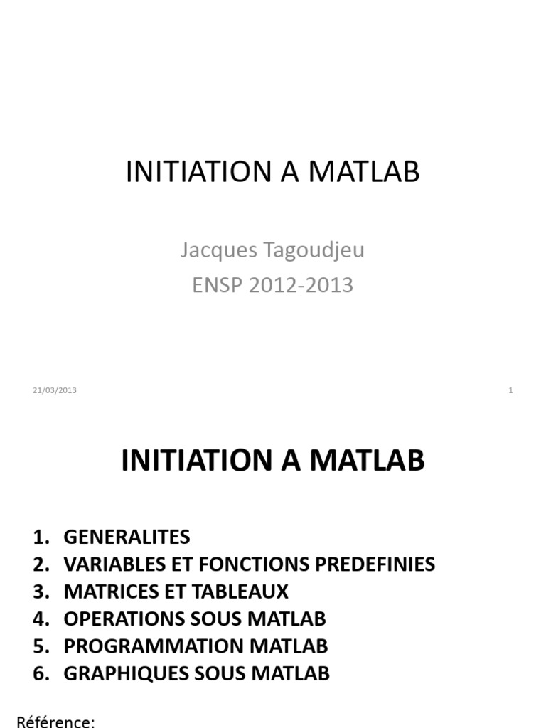 Introduction Matlab | PDF