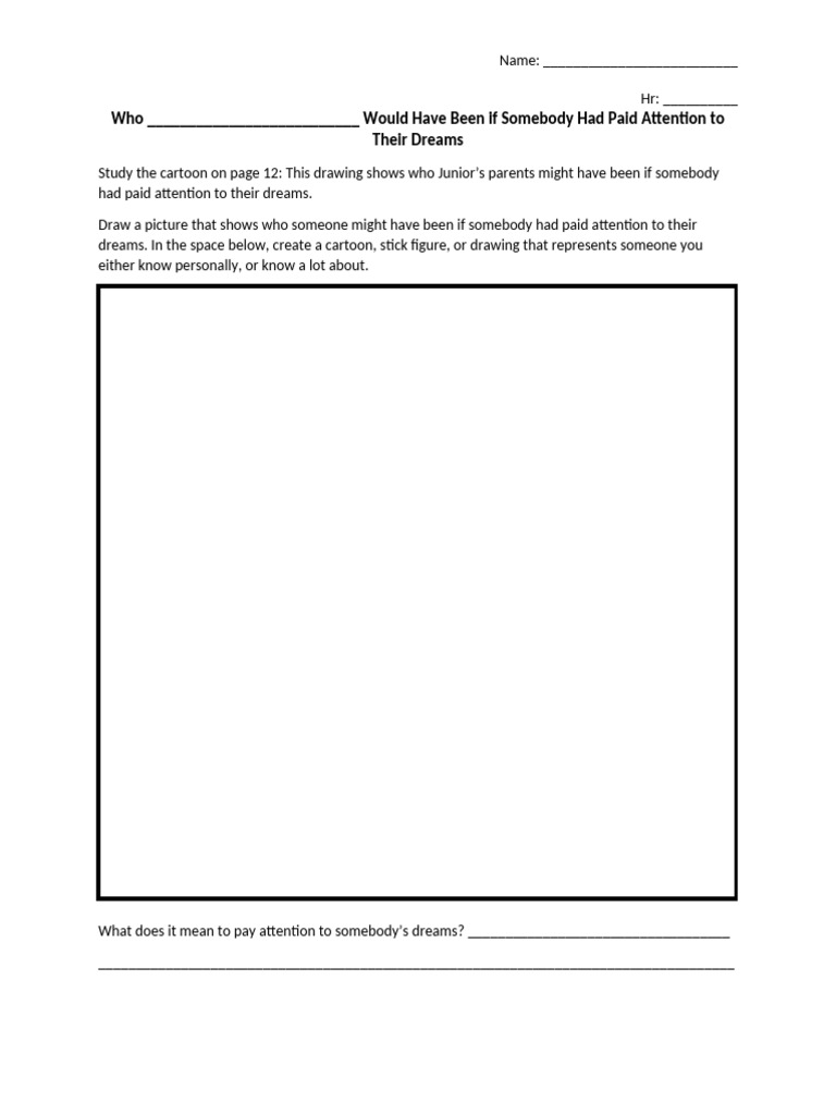 CH 2 Dreams Stick Figure | PDF