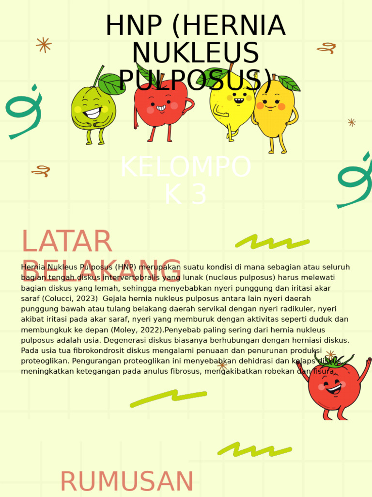 HNP (Hernia Nukleus Pulposus) | PDF