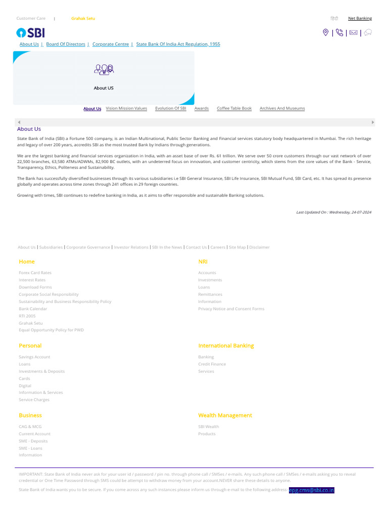 SBI Profile | PDF