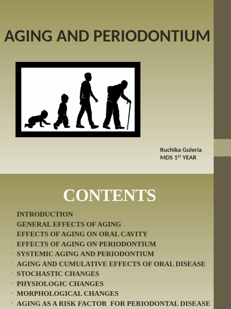 Age Changes and Periodontium | PDF