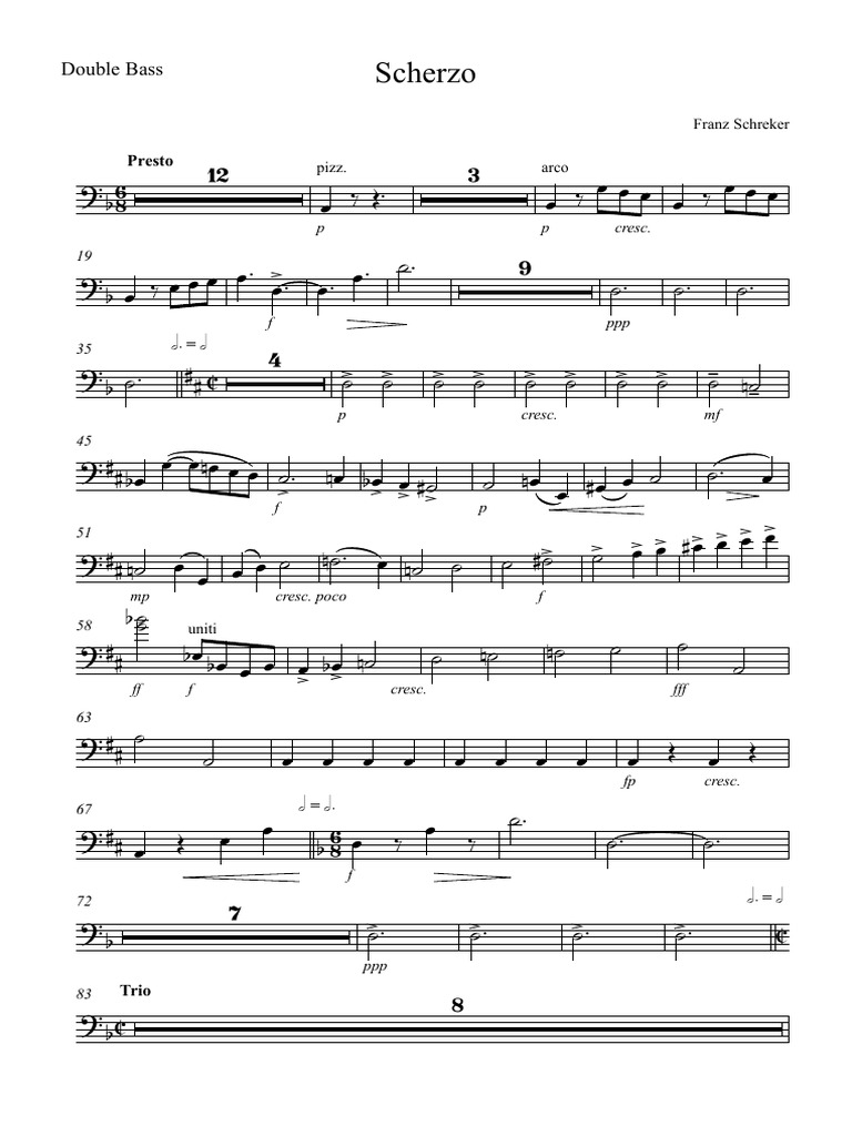 Double Bass Composition Analysis | PDF | Musical Compositions | Musical ...